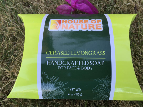 Cerasee and Lemongrass Face and Body Soap – houseofnaturejm.com